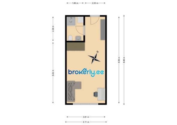 Anda üürile korter, 1 tuba - Mahtra tn 50a, Lasnamäe, Tallinn, Harjumaa ...