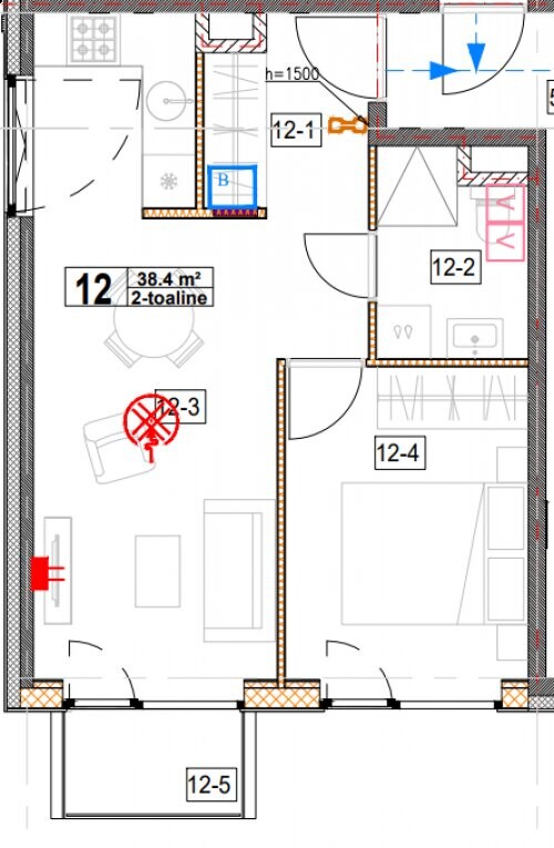 Müüa korter, 2 tuba - Siili tn 1-12, Karlova, Tartu linn, Tartu ...