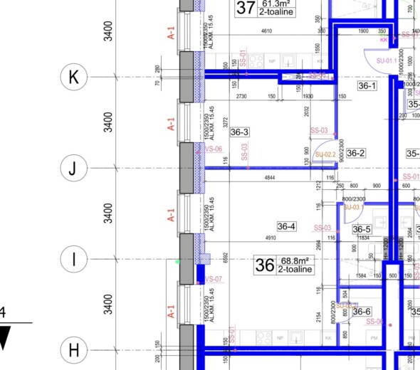 Müüa korter, 2 tuba - Teatri väljak 1-36, Südalinn, Kesklinn, Tallinn ...