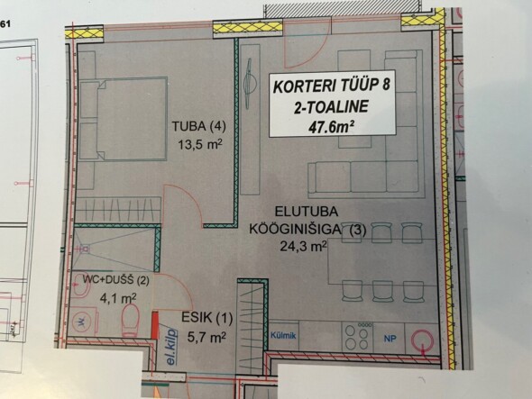 Müüa korter, 2 tuba - Ümera tn 28b, Lasnamäe, Tallinn, Harjumaa ...