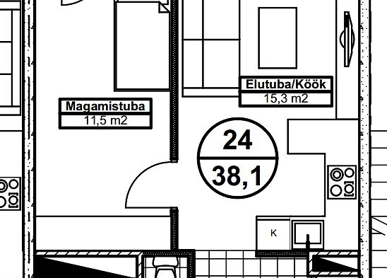 Müüa korter, 2 tuba - Sipelga tn 4, Sipelgapesa, Mustamäe, Tallinn ...
