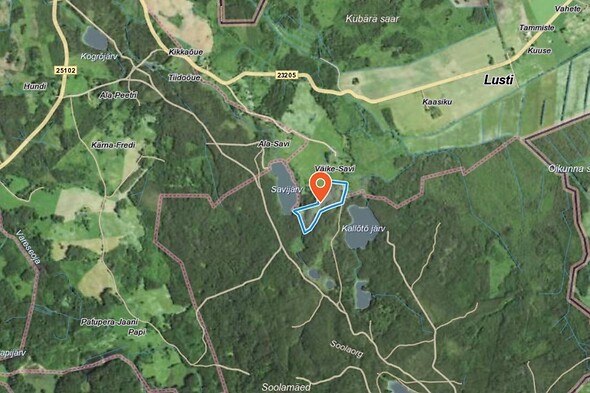 Müüa maatükk, metsamaa - Lusti, Valga vald, Valgamaa ...