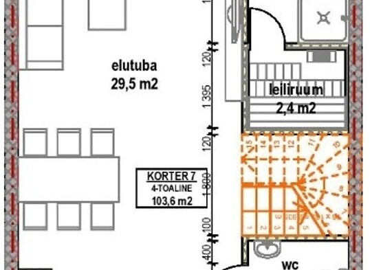 Müüa ridaelamuboks, 3 magamistuba - Jõekaare tee 11-7, Ihaste, Tartu ...